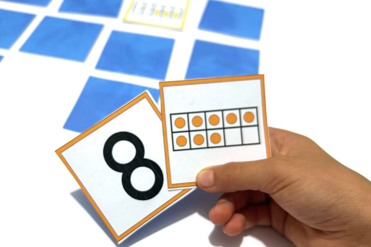 Printable Ten Frame Number Matching Game | Printout Fun